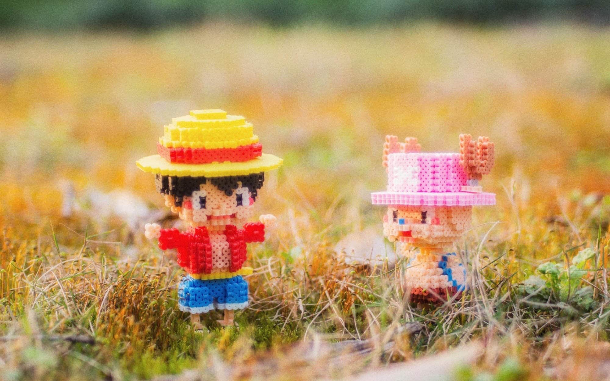 One Piece Luffy 3D Perler Bead Pattern Tutorial - Etsy Canada