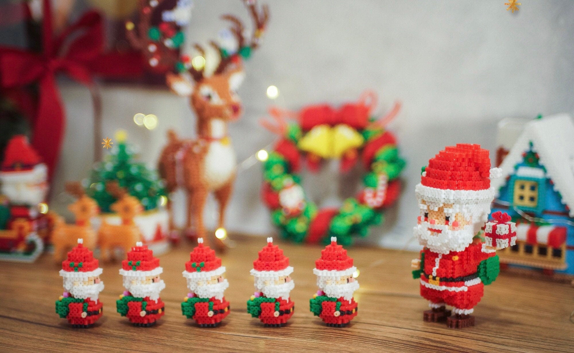 Santa Claus 3D Perler Bead Pattern Tutorial - Etsy