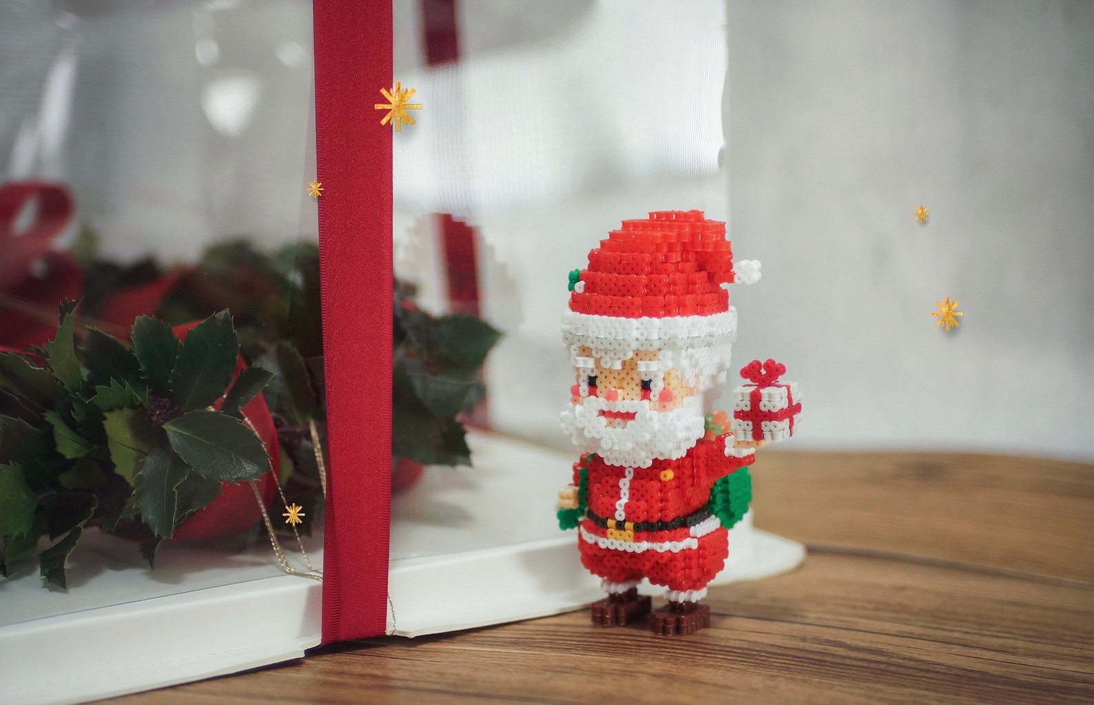 Santa Claus 3D Perler Bead Pattern Tutorial | Etsy Singapore