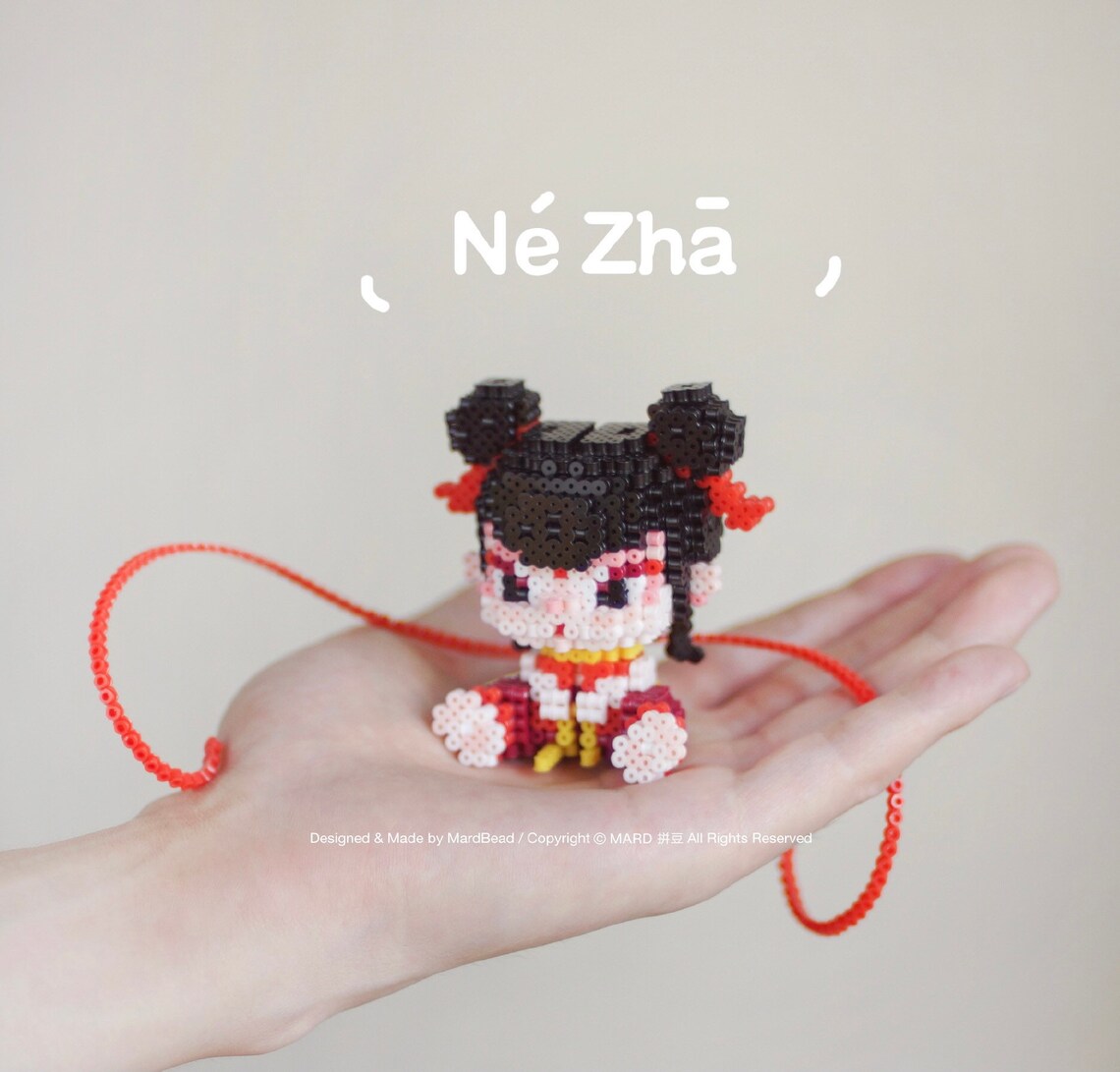 Ne Zha & Ao Bing 3D Perler Bead Pattern Tutorial - Etsy