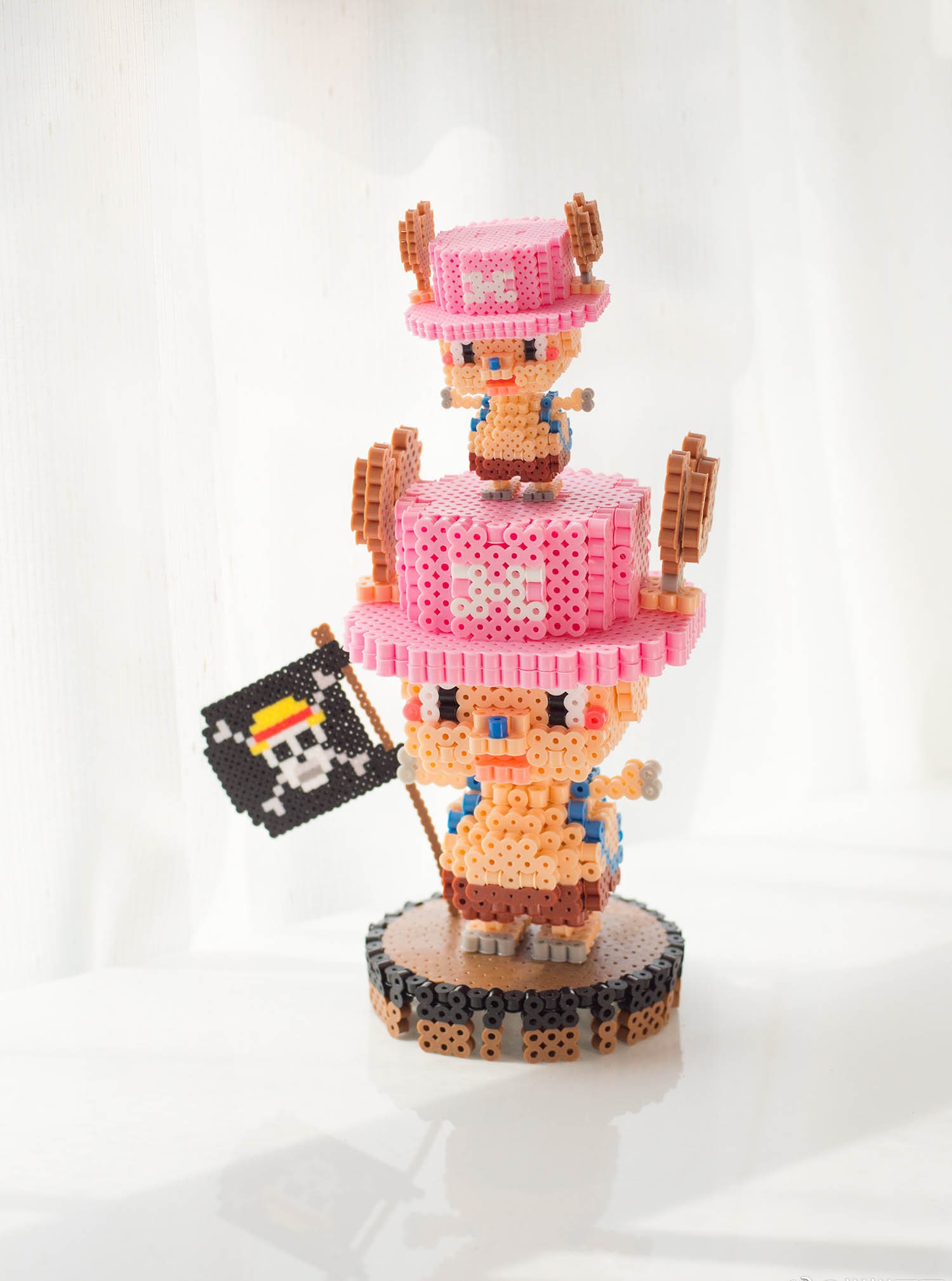 Set of 2 One Piece Tony Tony Chopper 3D Perler Bead Pattern - Etsy Canada