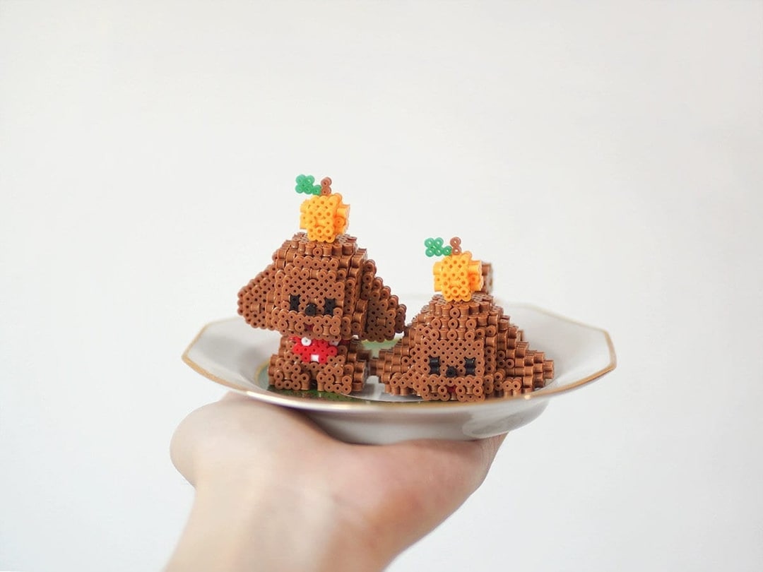 Toy Poodle: Dog Series - 3D Perler Bead Pattern Tutorial - Etsy