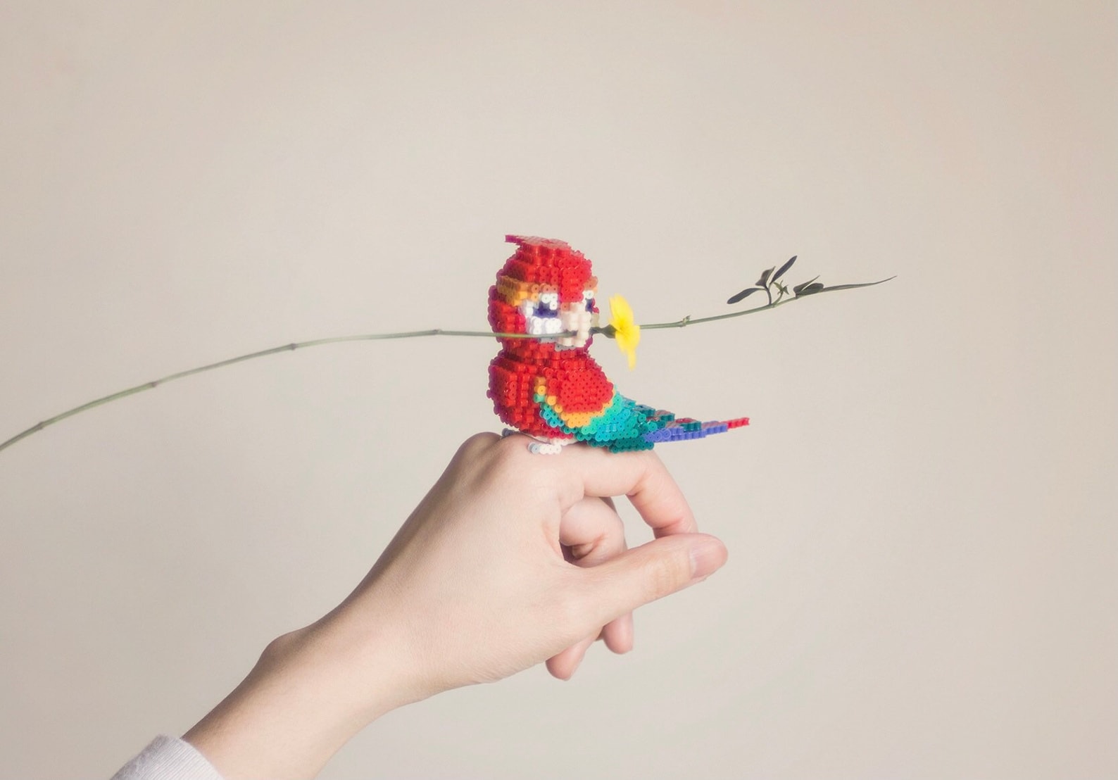 Parrot 3D Perler Bead Pattern Tutorial - Etsy