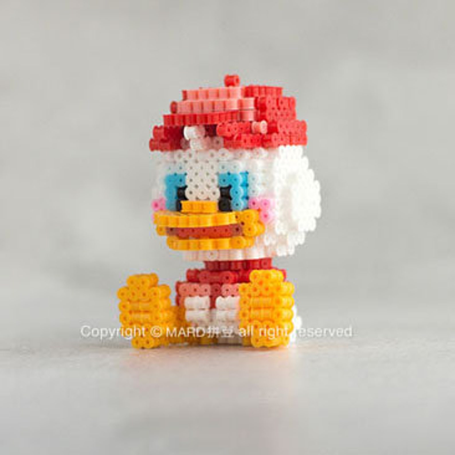 DIY Disney Mickey & Minnie Mouse 3D Perler Bead Pattern Tutorial - Etsy