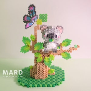DIY Koala 3D Perler Bead Pattern Tutorial - Etsy