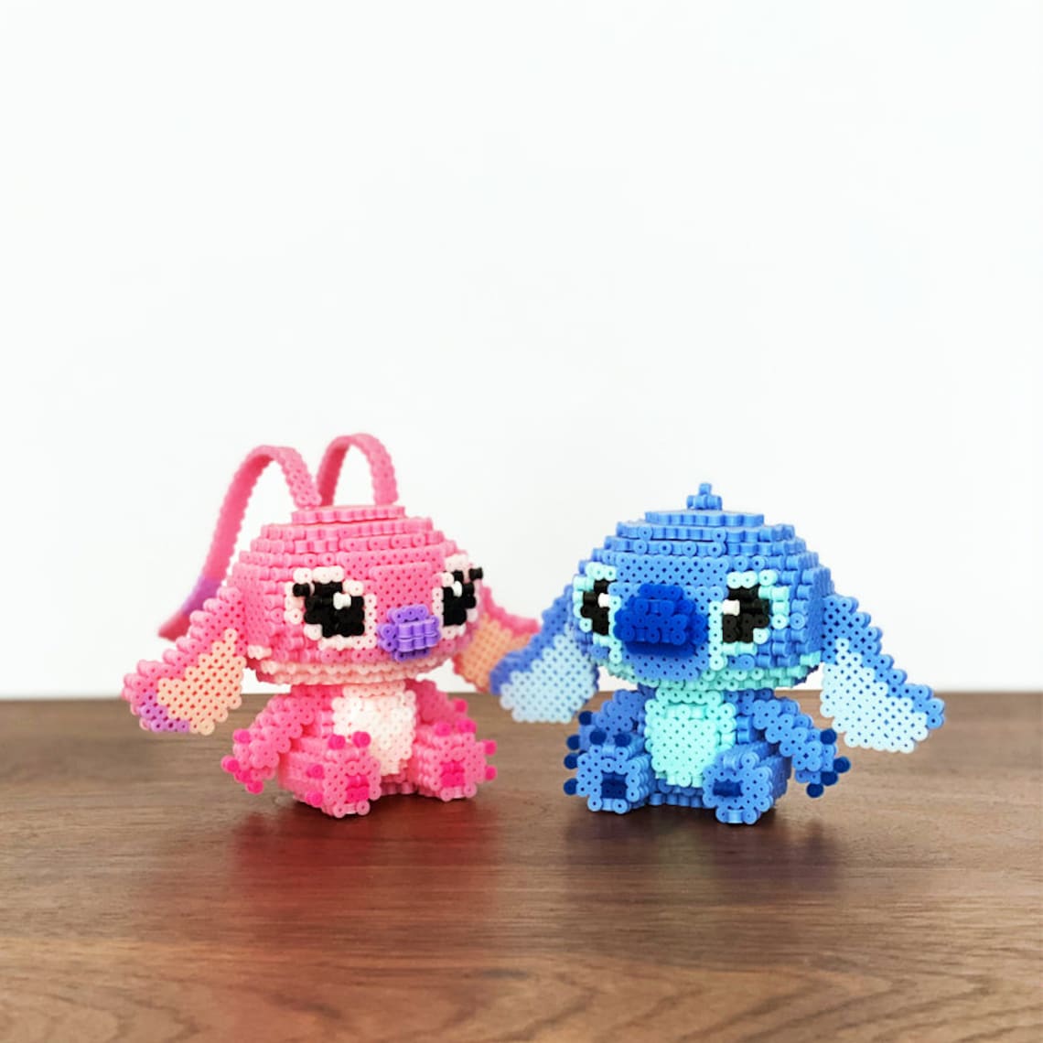 Angel & Stitch 3D Perler Bead Pattern Tutorial - Etsy
