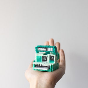 Set of 6 Cameras | 3D Perler Bead Pattern Tutorial | Vintage Camera - Etsy