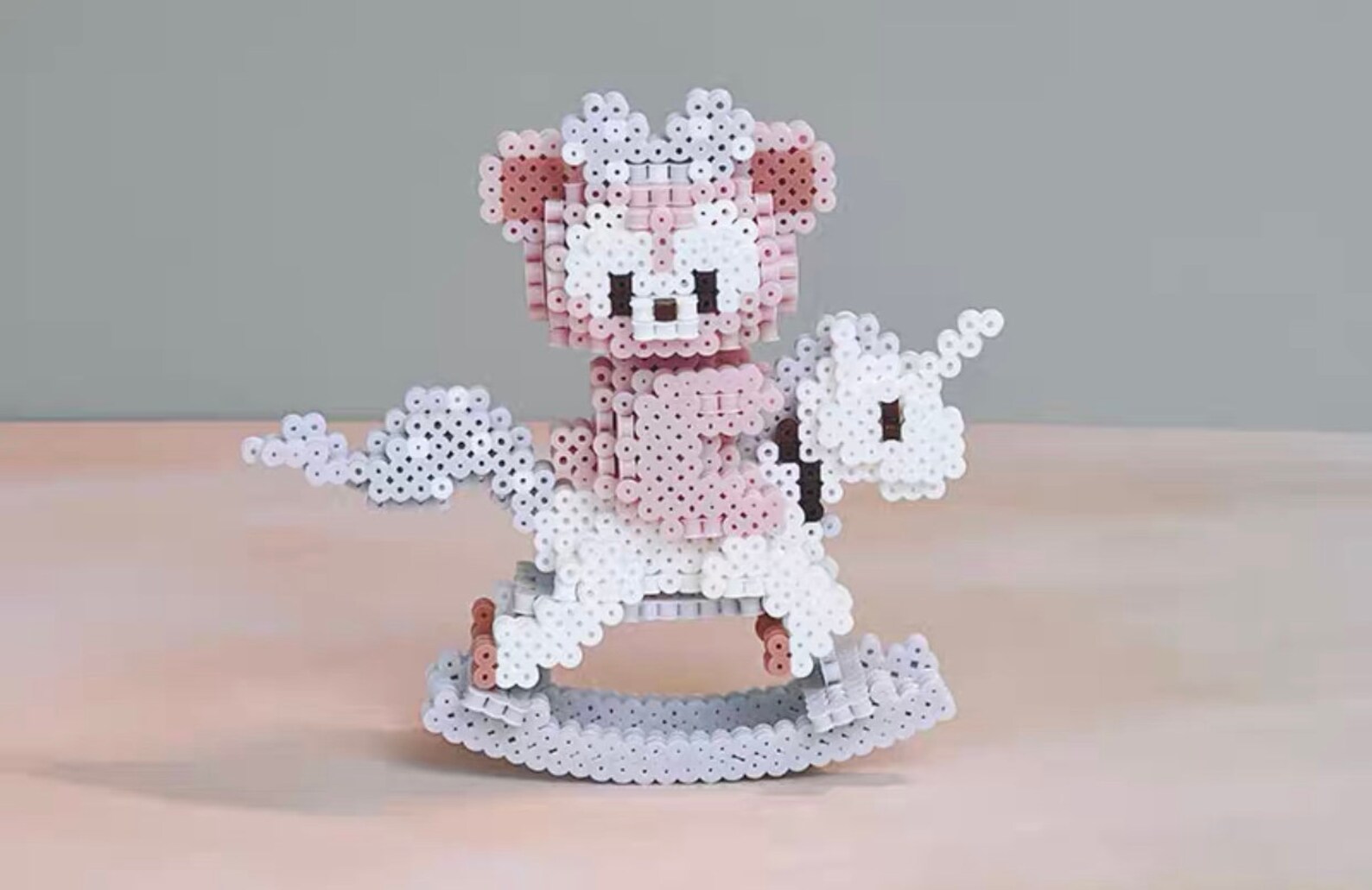 Set of 8 Rocking Horse 3D Perler Bead Pattern Tutorial Duffy | Etsy