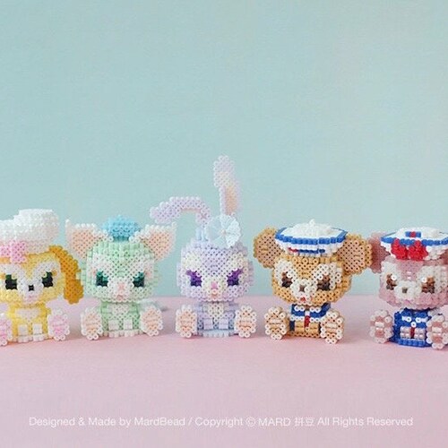 Dumbo the Elephant 3D Perler Bead Pattern Tutorial - Etsy