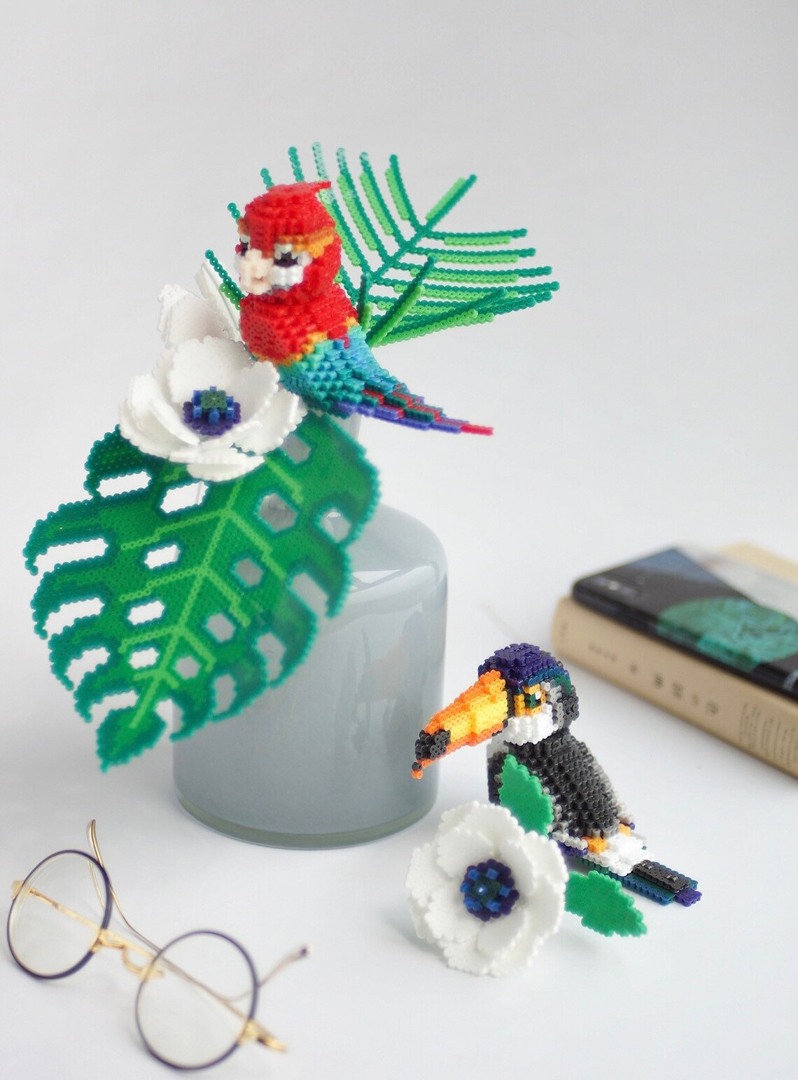 Parrot 3D Perler Bead Pattern Tutorial - Etsy