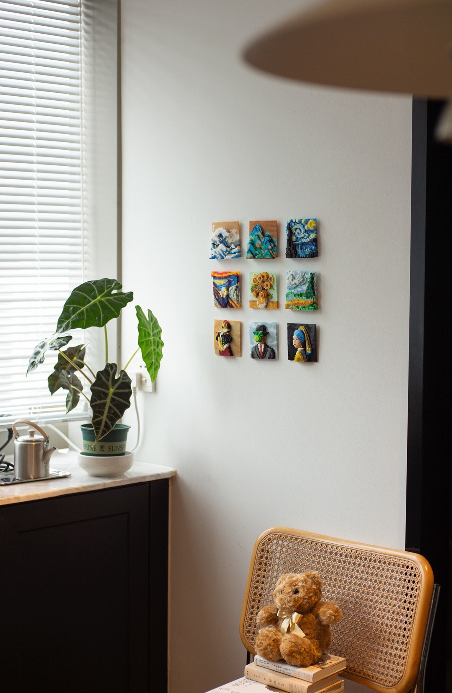 Set of 9 Famous Paintings Portraits 3D Perler Bead Pattern Tutorial - Etsy