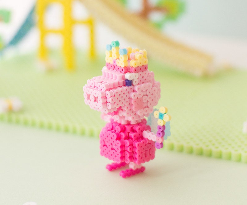 Peppa Pig 3D Perler Bead Pattern Tutorial Mummy Pig & George - Etsy