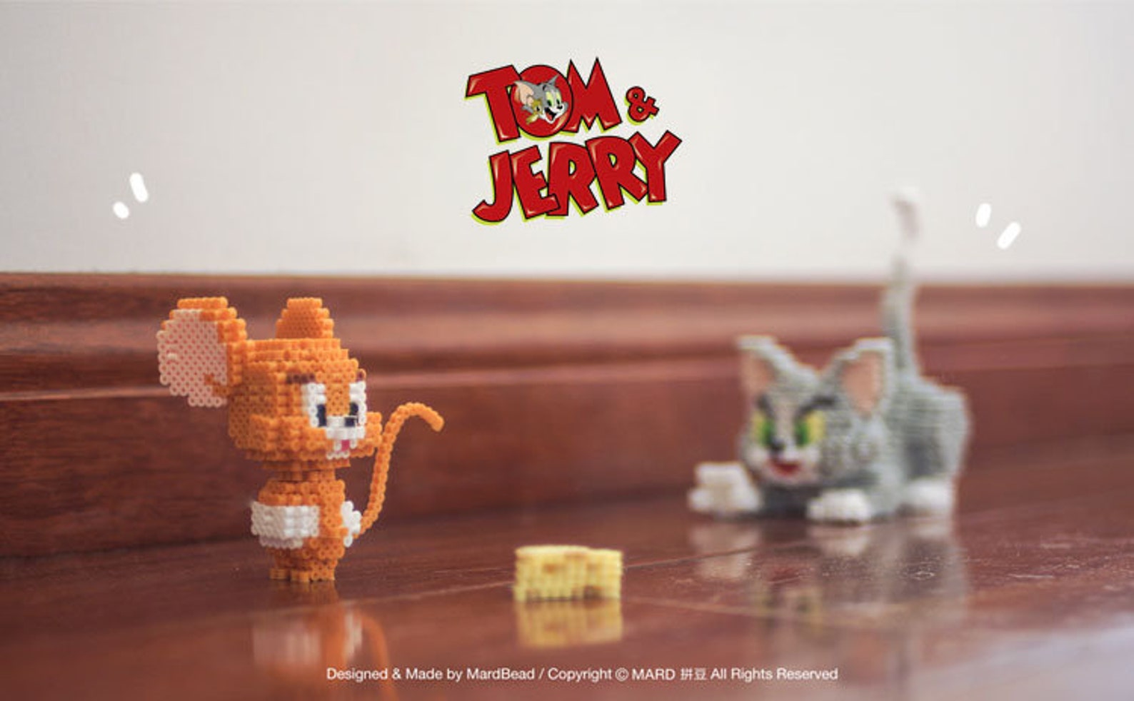 Set of 2 Tom & Jerry 3D Perler Bead Pattern Tutorial - Etsy
