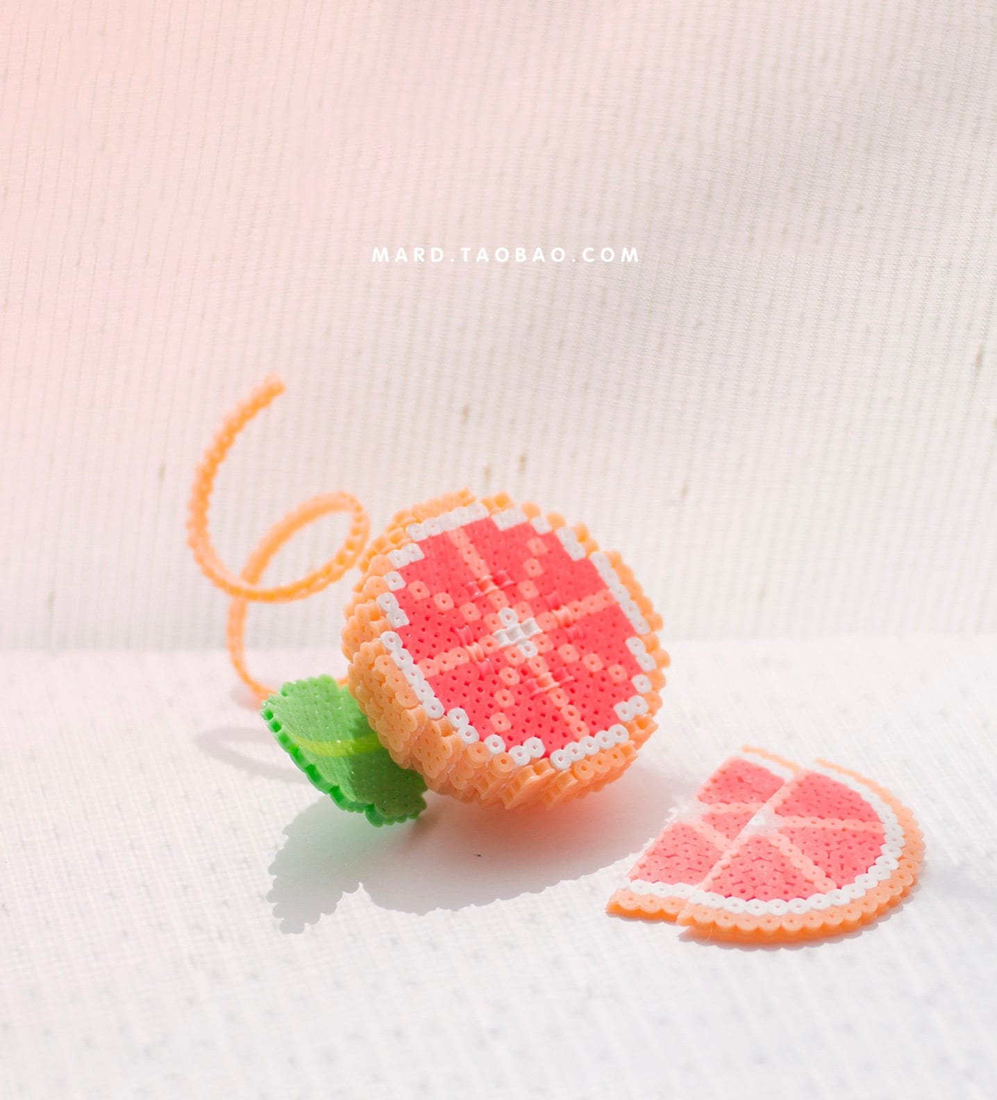 Set of 3 Fruits Avocado Lemon Grapefruit 3D Perler Bead | Etsy