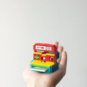 Set of 6 Cameras | 3D Perler Bead Pattern Tutorial | Vintage Camera - Etsy