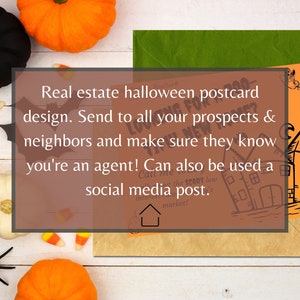 Real Estate Halloween Post Card/social Media Design - Etsy
