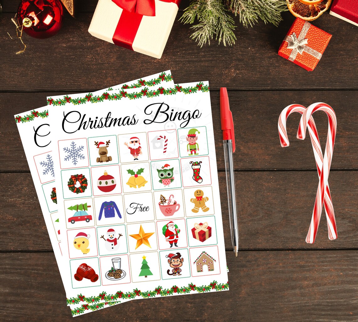Christmas Bingo - Party Games - Etsy