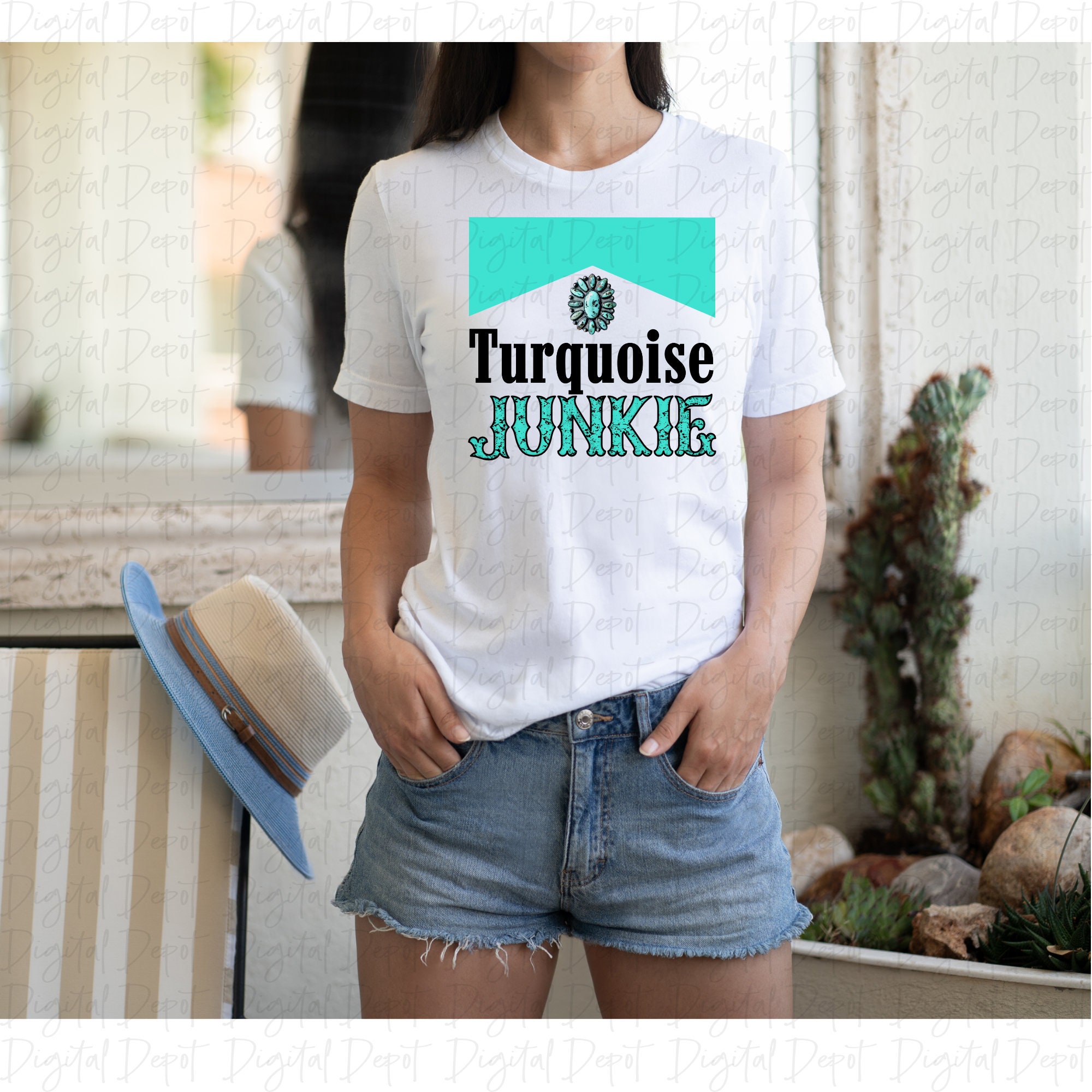Turquoise Junkie Png Sublimation Png Png for Sublimation - Etsy