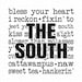 The South Png, Southern Png, Southern Words Png, Sublimation Png, Shirt ...