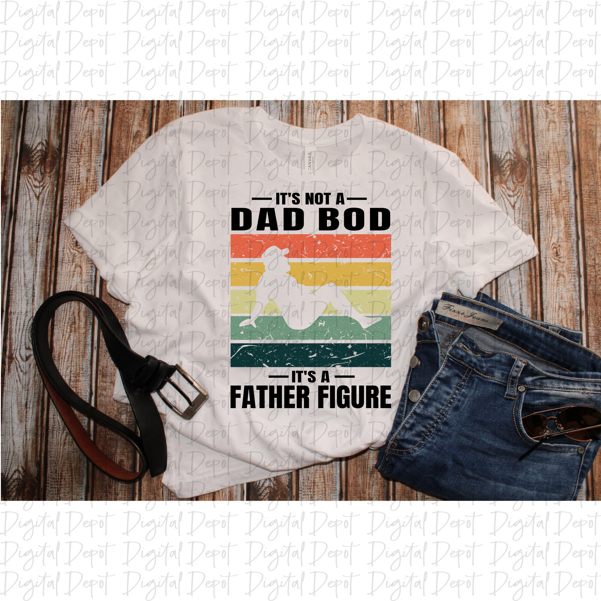 Dad Bod Father Figure Png Mens Png Mens Shirt Design Dad - Etsy