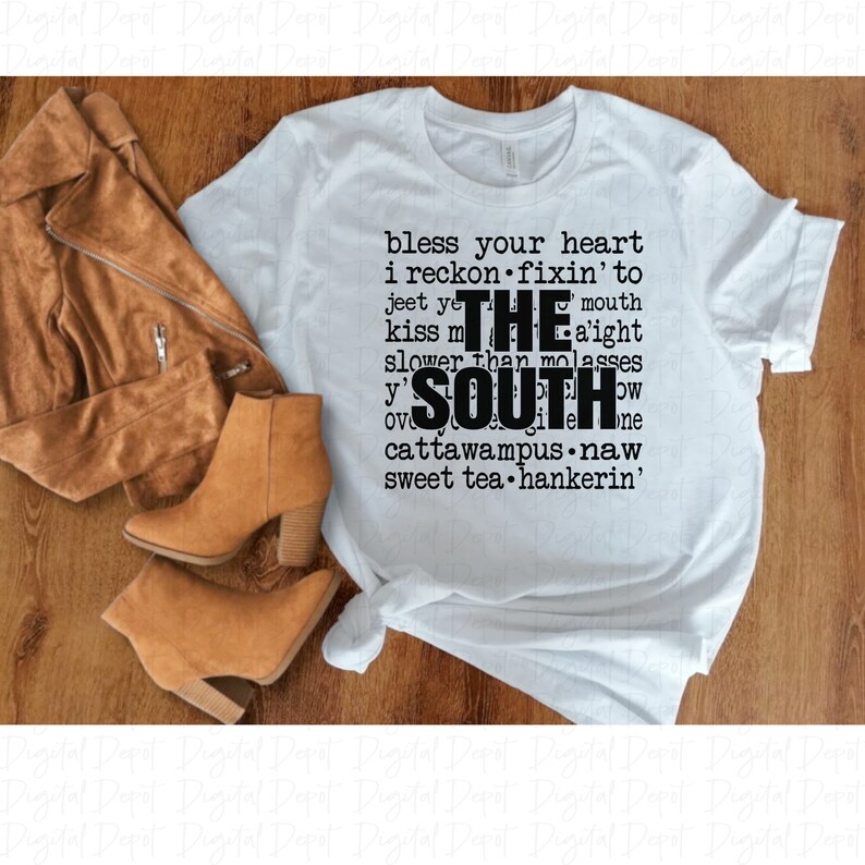The South Png Southern Png Southern Words Png Sublimation - Etsy