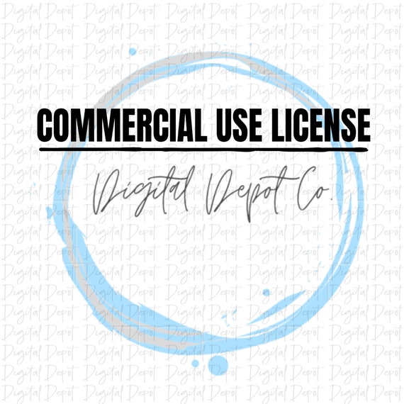 Commercial Use License Commercial License Multi Use License - Etsy