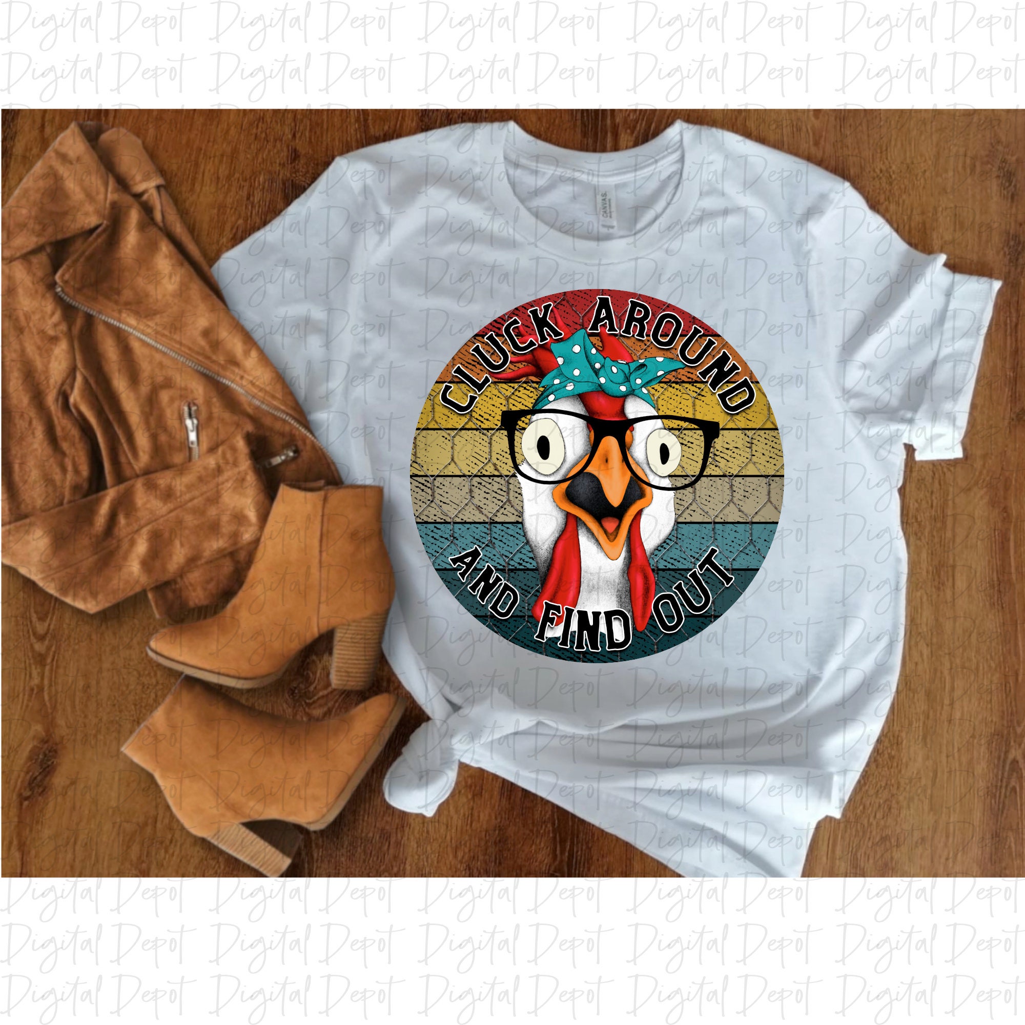 Cluck Around and Find Out Funny Chicken Funny Chicken - Etsy