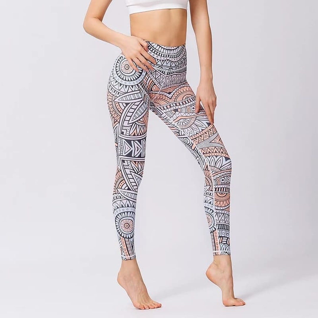 Yoga Pants Colorful Yoga Pants High Waist Gymnastic Leggings Etsy