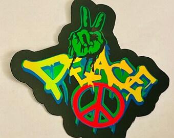 Peace Sticker - Etsy