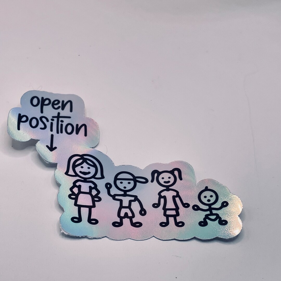Open Position female Sticker - Etsy