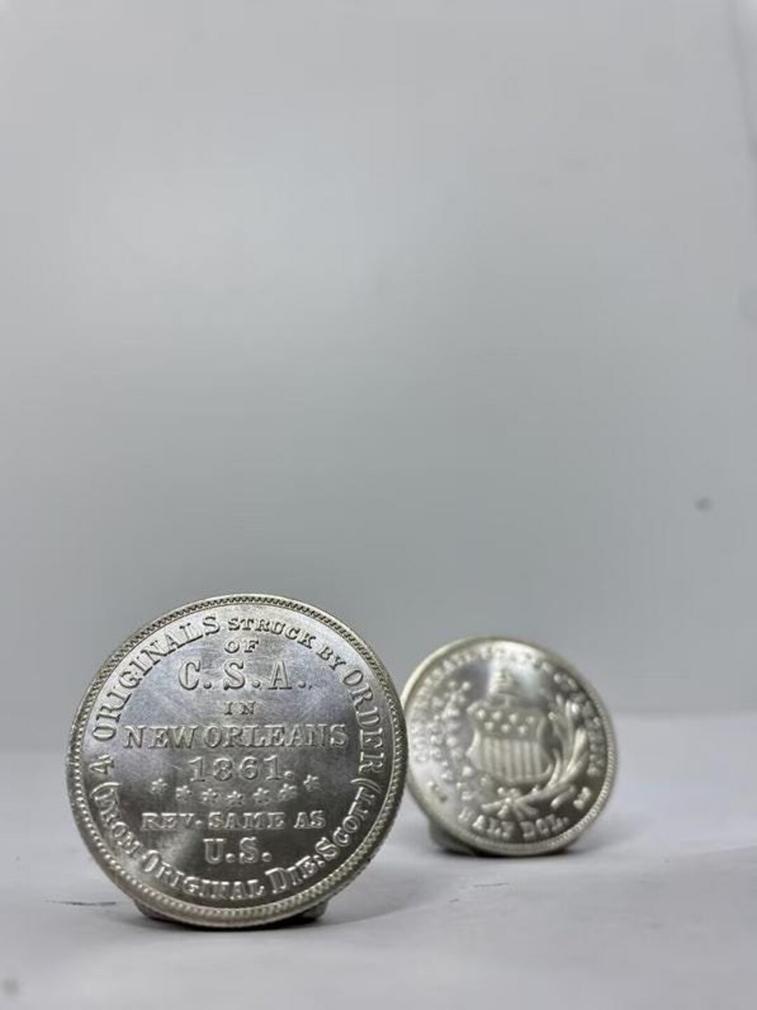 CSA United States of America Half Dollar New Orleans Silver Plated Coin ...