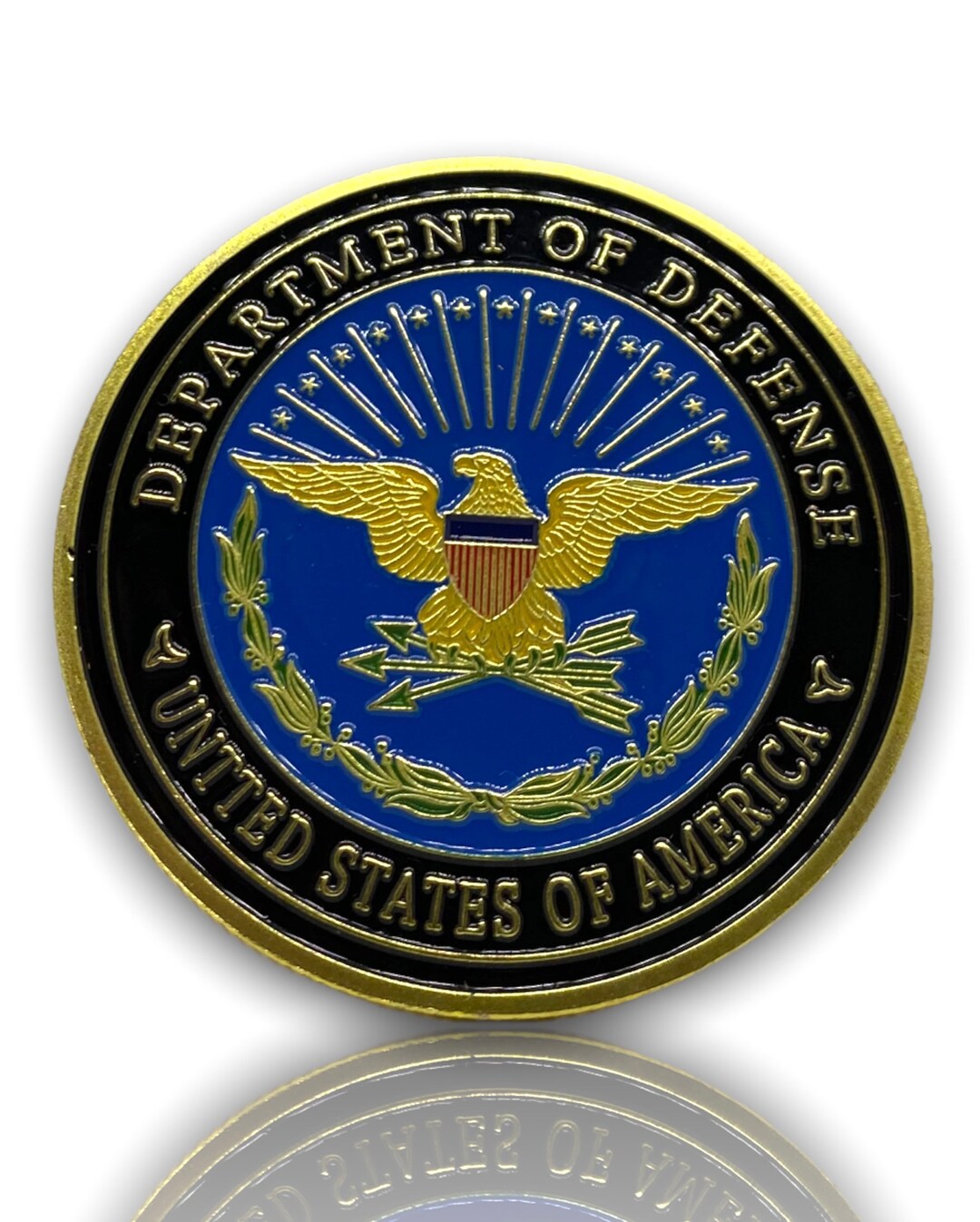 Gold Pentagon American Coin Concept, Memorable Coin, Military Gift ...