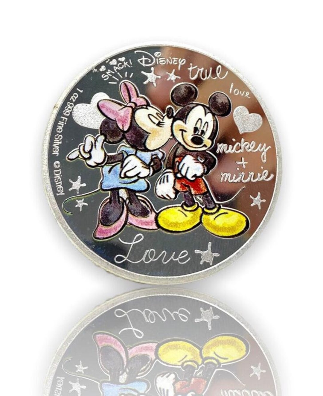 Disney Silver Plated Coin Collection Mickey Mouse, Minnie Mouse ...