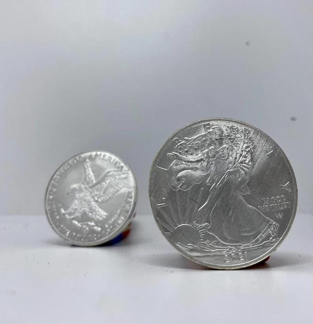 Silver Plated Coin American Eagle 1 Oz 1 Dollar Coin REPLICA Silver ...