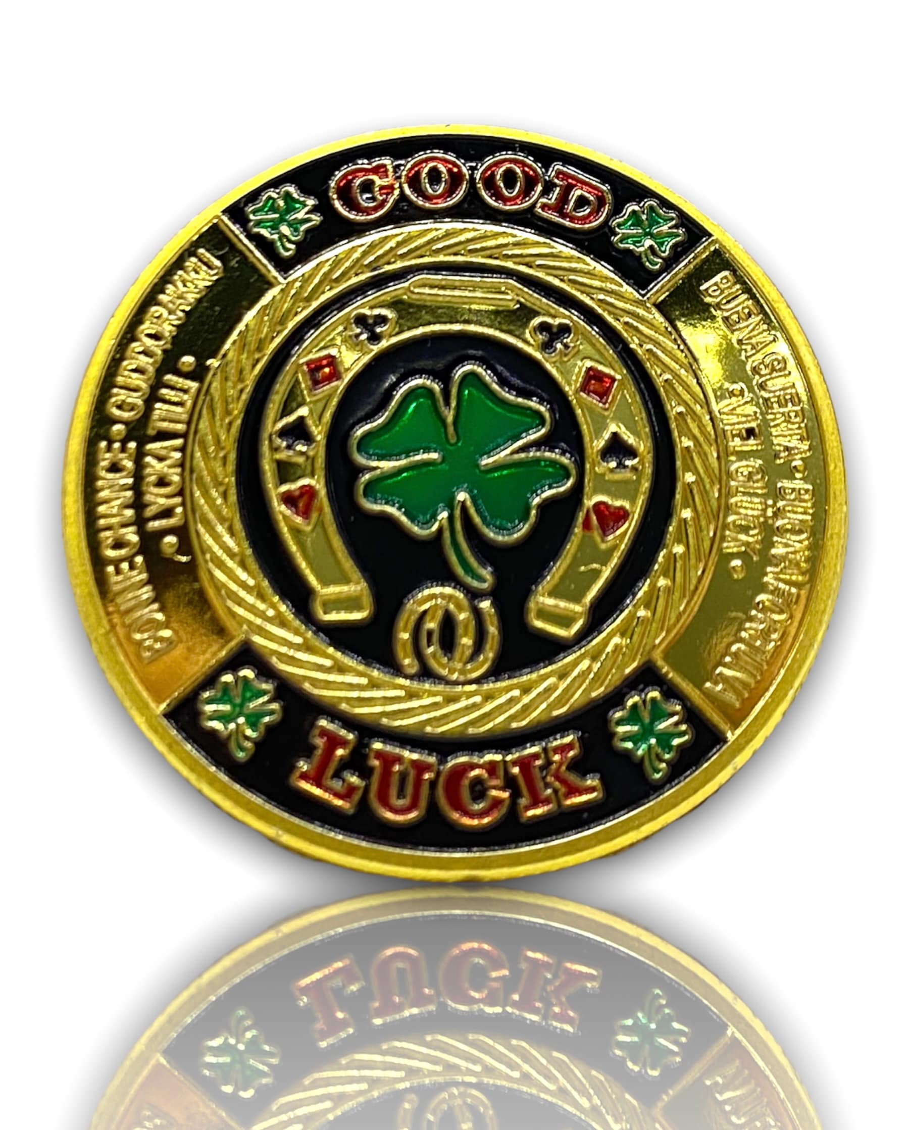 Gold Lucky Coin, Poker Gold Plated Coin1pcs - Etsy