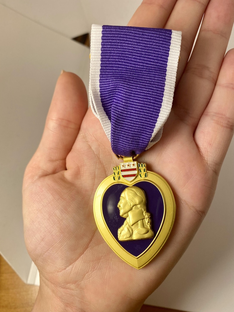 Purple Heart Military War Medal USA Replica for Military Merit ...