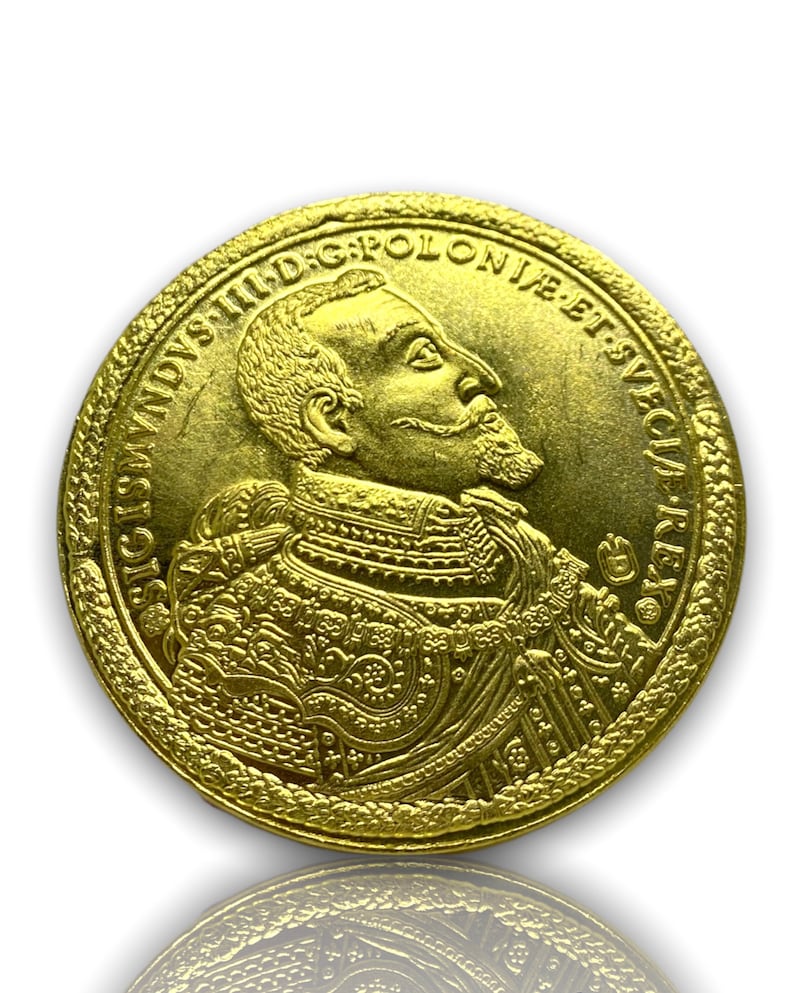 Poland 100 Ducat Gold Plated Coin 1621 King Sigismund III REPLICA 1pcs ...
