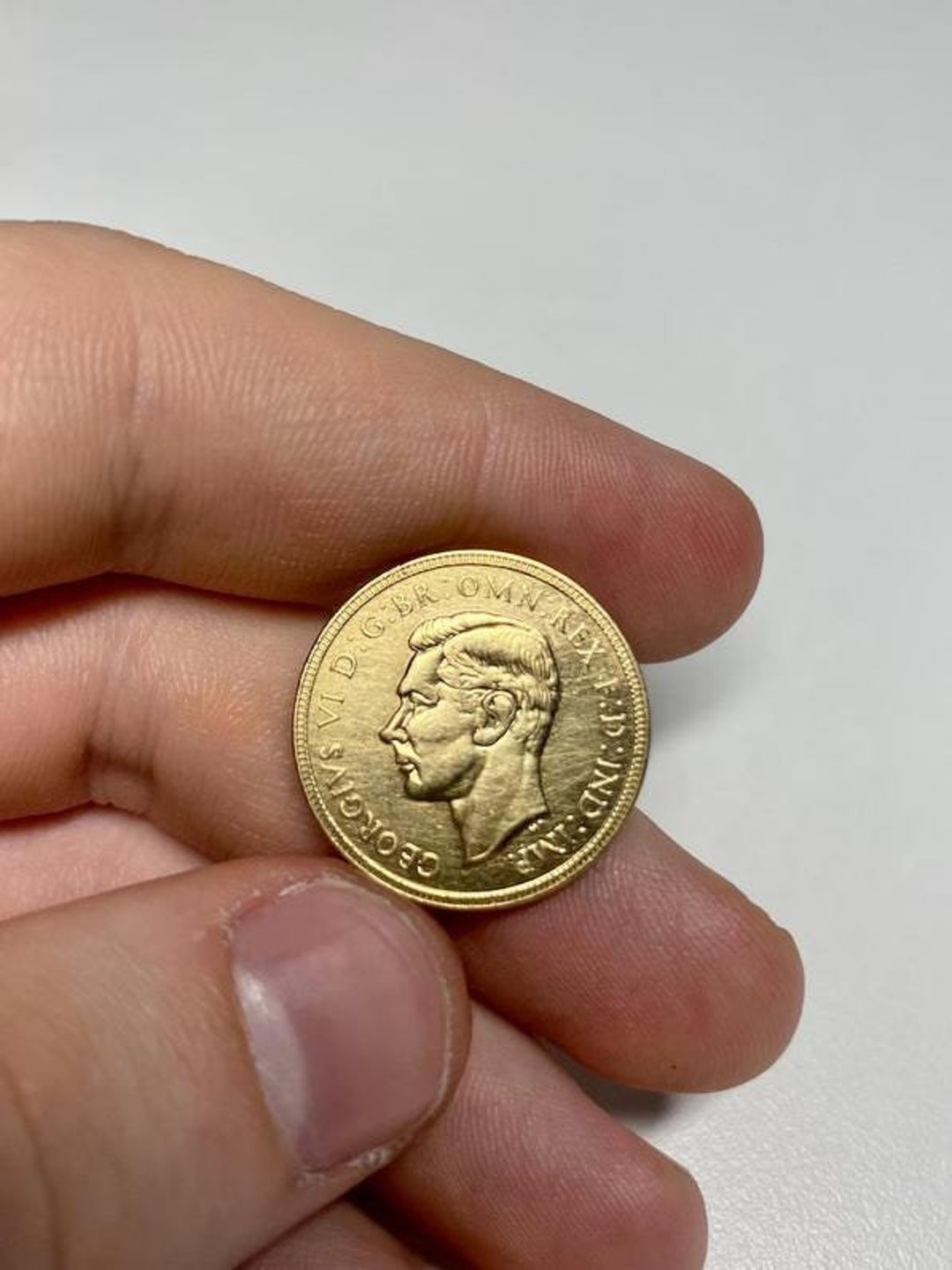 Gold Coin Sovereign Gold Plated Coin GEORGIVS VI British REPLICA 1pcs ...