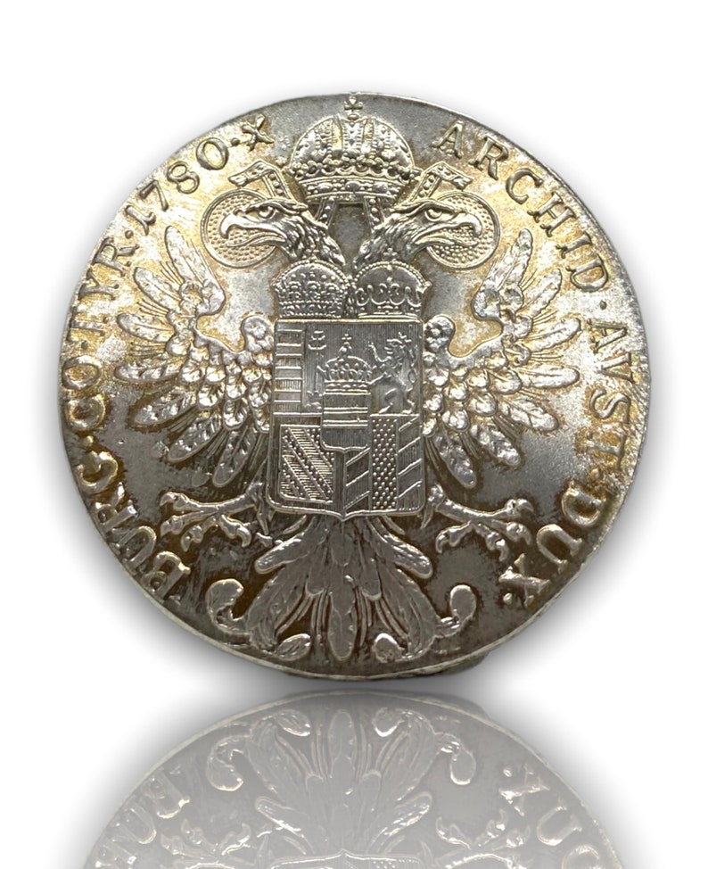 Maria Theresia Austrian 1 Thaler Silver Plated Coin 1780 REPLICA 1pcs ...