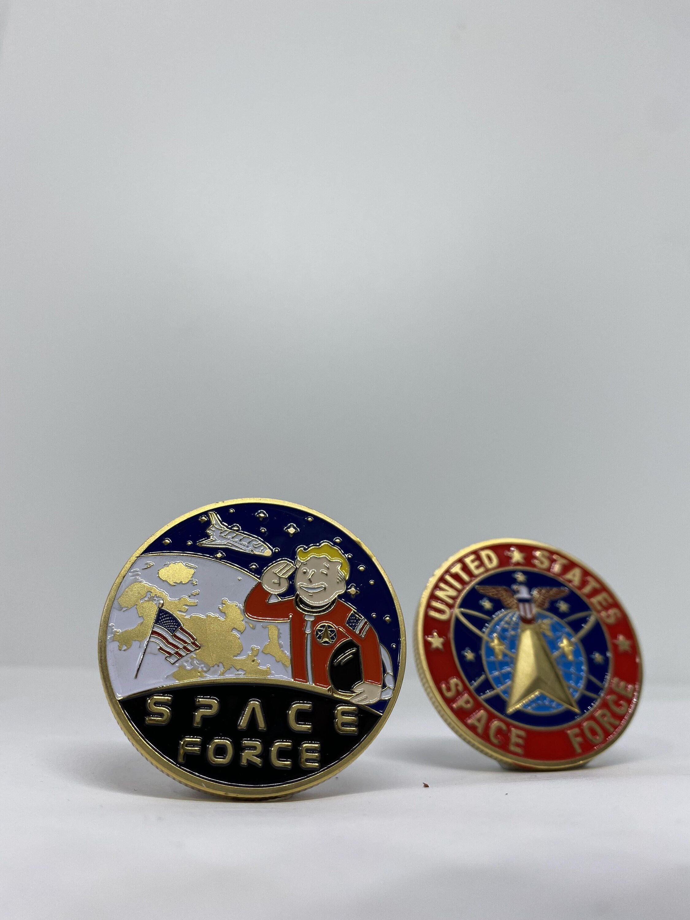 Gold Plated Token Fallout USA Army Space Force Coin Concept - Etsy