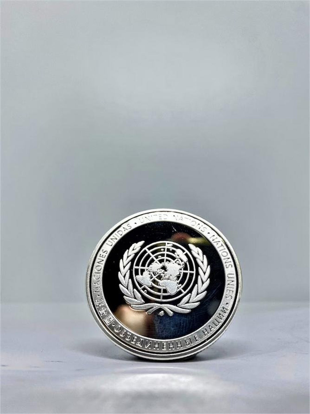 Silver Plated Token United Nations Peace Keeping Operations Coin ...