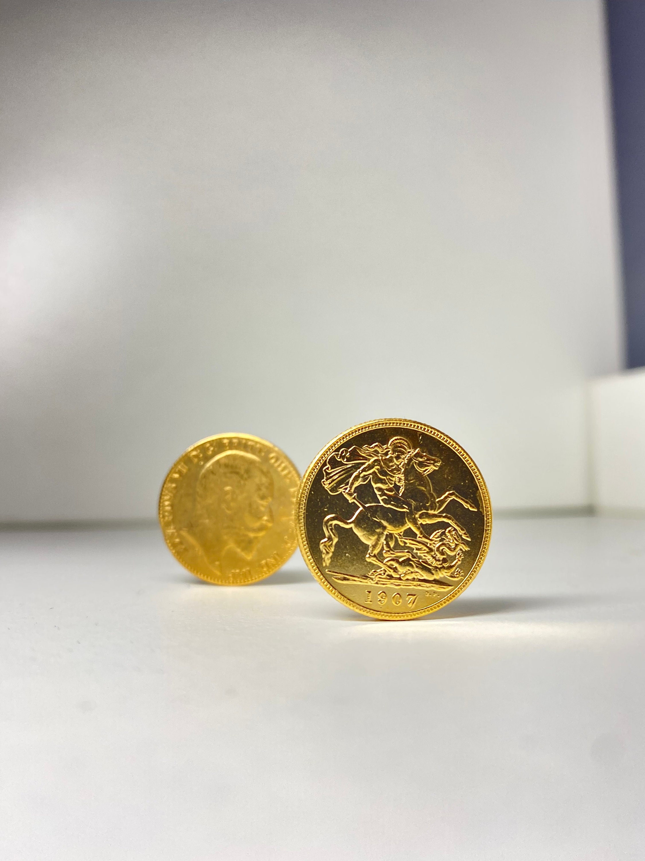 Gold Coin, King Edward VII British Full Sovereign Gold Plated Coin ...