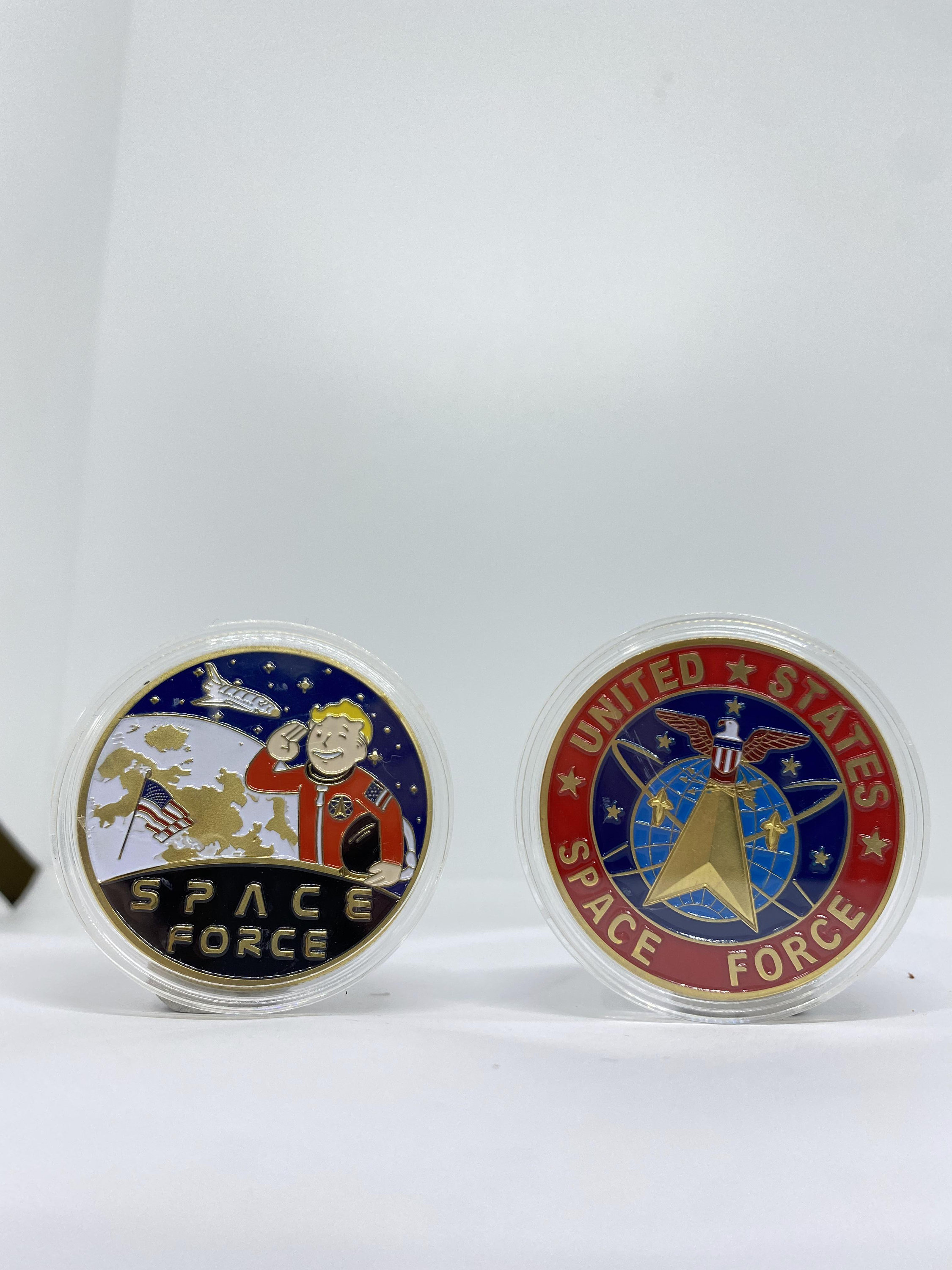 Gold Plated Token Fallout USA Army Space Force Coin Concept - Etsy