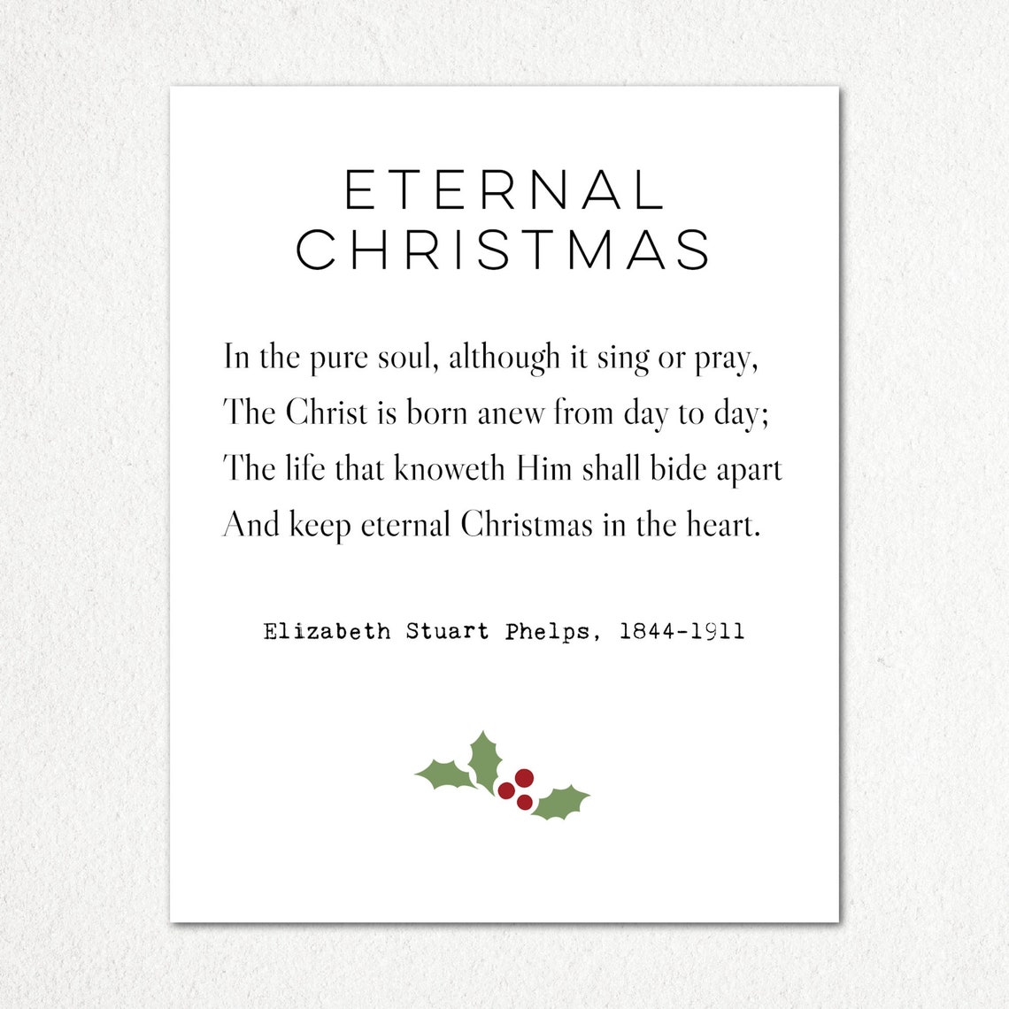 Christmas Poem Set 4 Poems Digital Download Printable Art 8x10 JPG ...