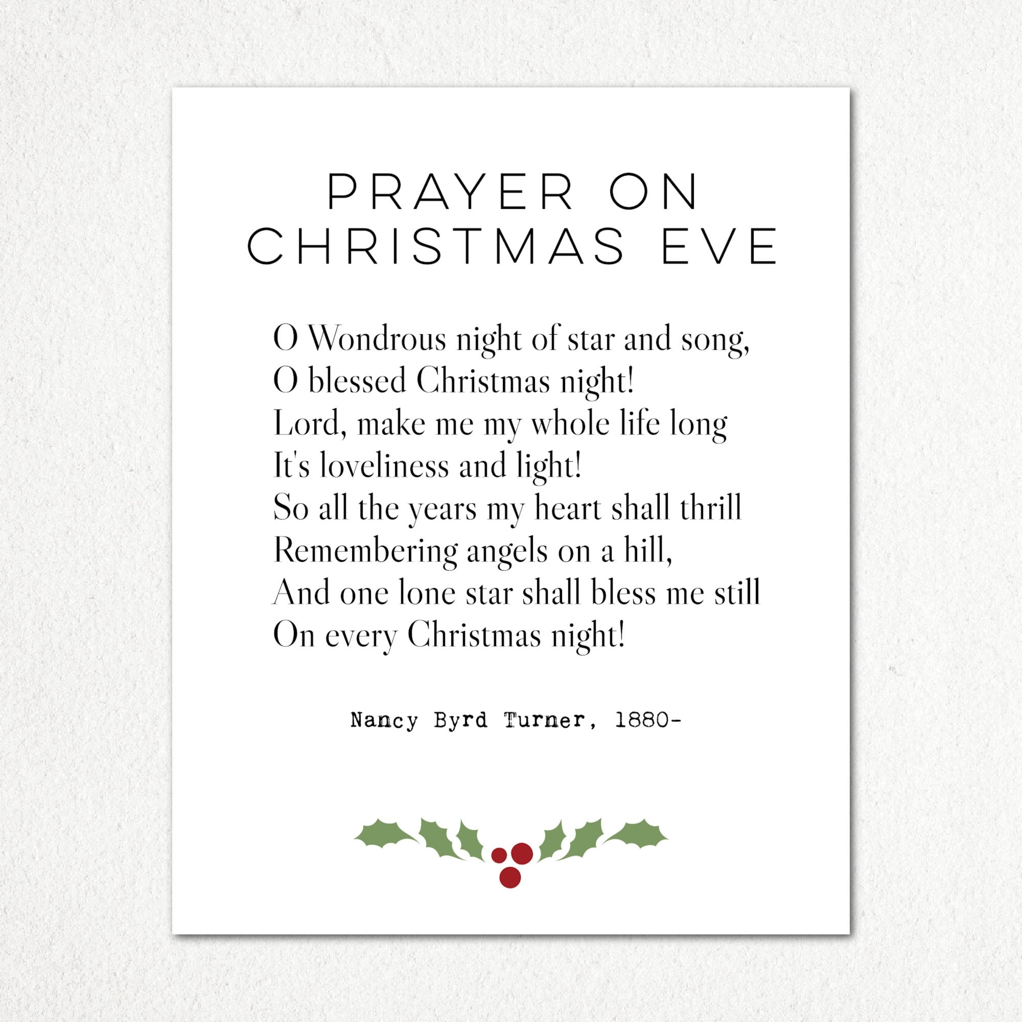 Christmas Poem Set 4 Poems Digital Download Printable Art 8x10 JPG ...
