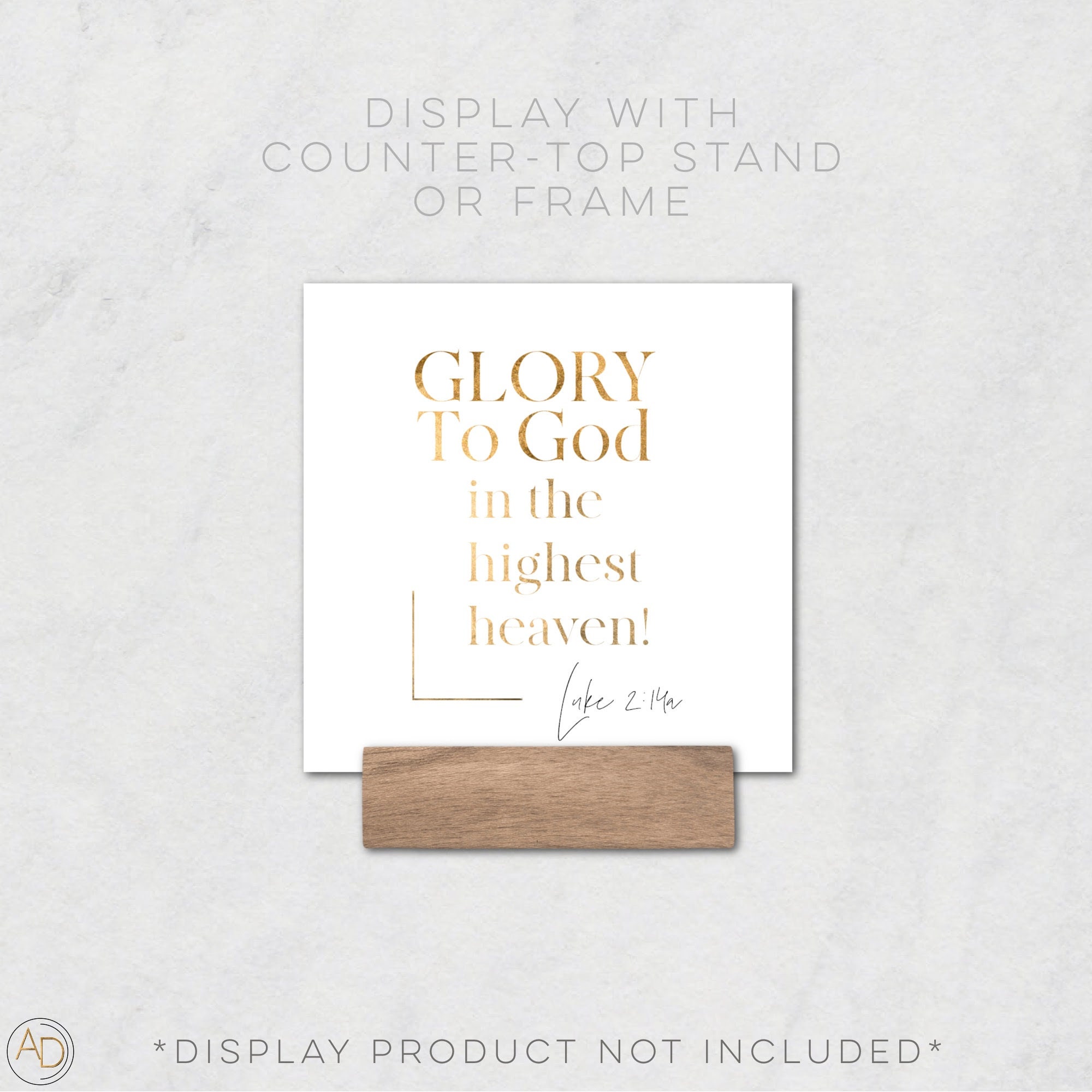 Glory to God in the Highest | Bible Verse | 2 Sizes | Digital Download ...