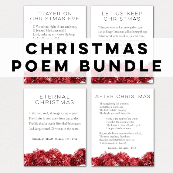 Guest Printable Christmas Poems