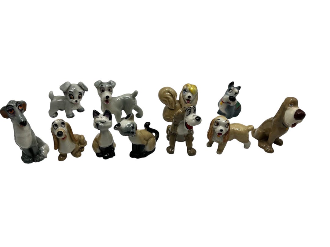 Wade Hat Box Figurines Disney Scamp Tramp Peg Jock Boris Dachsie Am Si ...