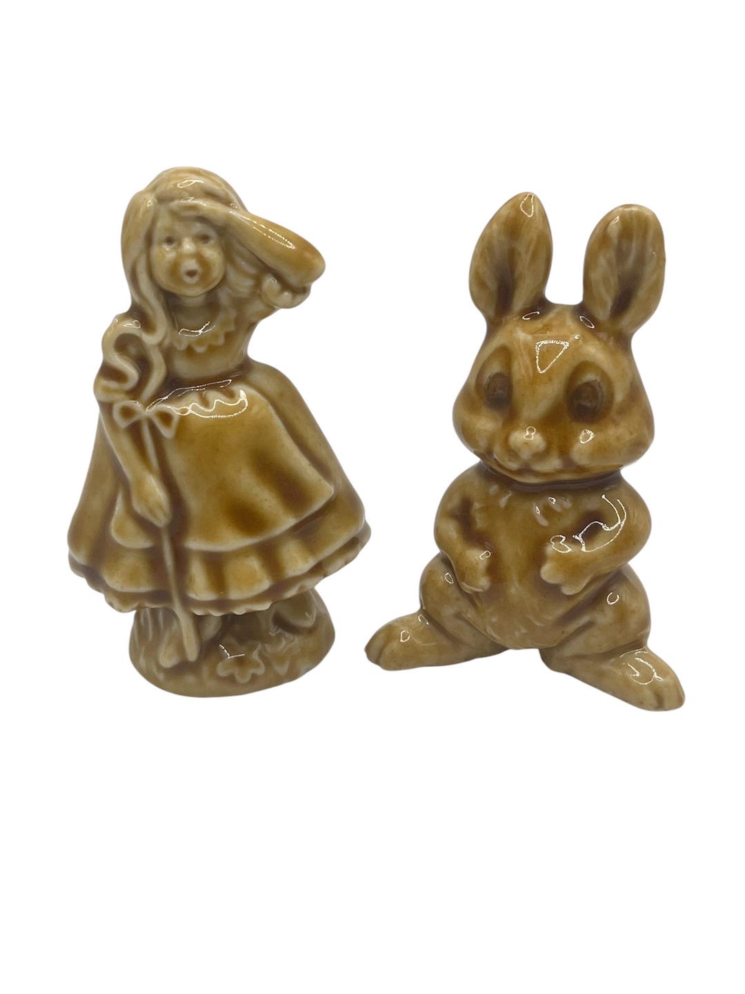 Wade Sharps Chocolate 1970-71 Honey Brown Smiling Rabbit and Bo-peep - Etsy