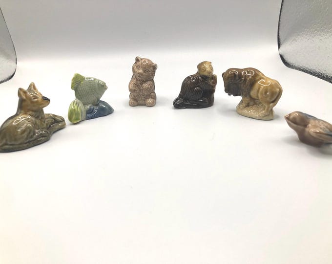 Red Rose Tea Figurines. Vintage Wade Animal Figures. Collectible Wade ...